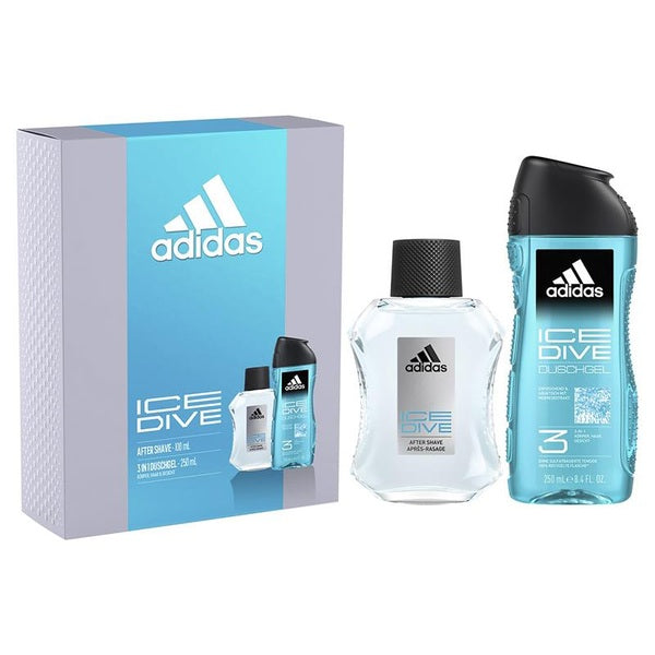 Adidas Ice Dive Gift Set 100ml EDT + 250ml Shower Gel – Perfume Shop S