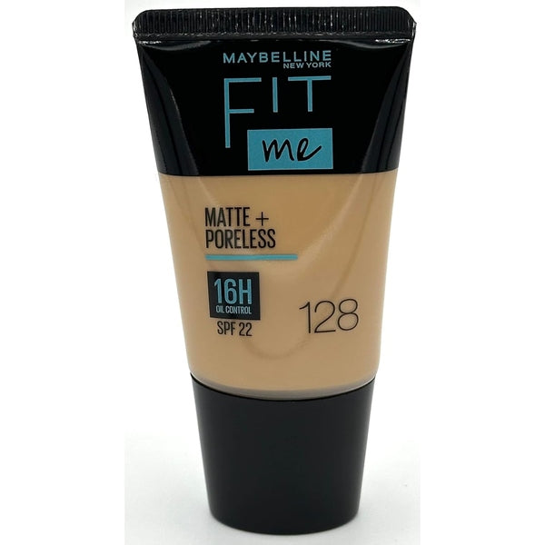 Maybelline Fit Me Matte & Poreless Foundation SPF22 18ml - 128 Warm Nu ...