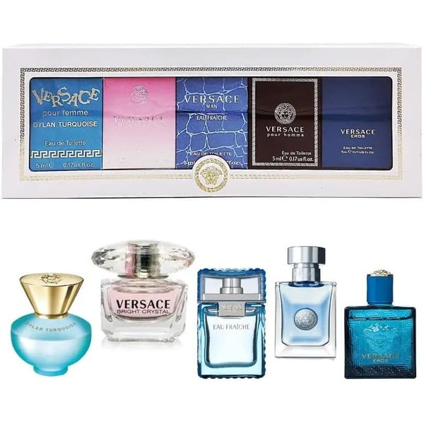 Versace Mini Set Gift Set 5ml Dylan Purple EDP + 5ml Bright Crystal ED ...