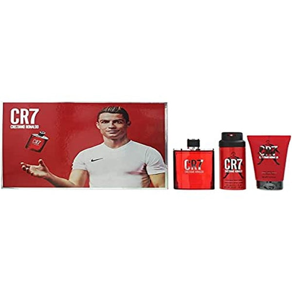 Cristiano Ronaldo CR7 Gift Set 100ml EDT + 150ml Shower Gel + 150ml Bo ...