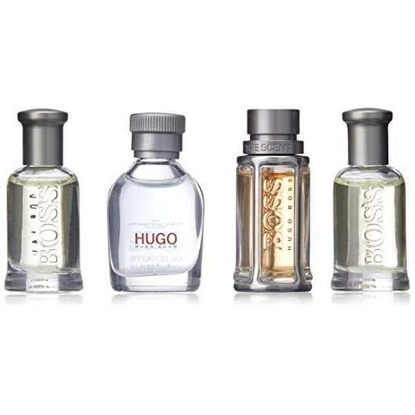 Hugo Boss Miniature Gift Set 2 x 5ml Boss Bottled EDT + 5ml Hugo Man E ...